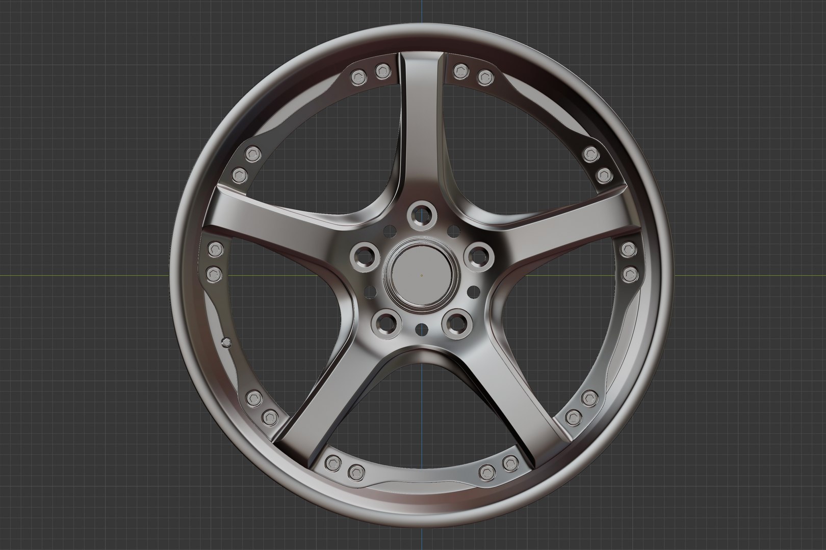 RAYS VOLK RACING GTS Car wheel 3D model - TurboSquid 1808338
