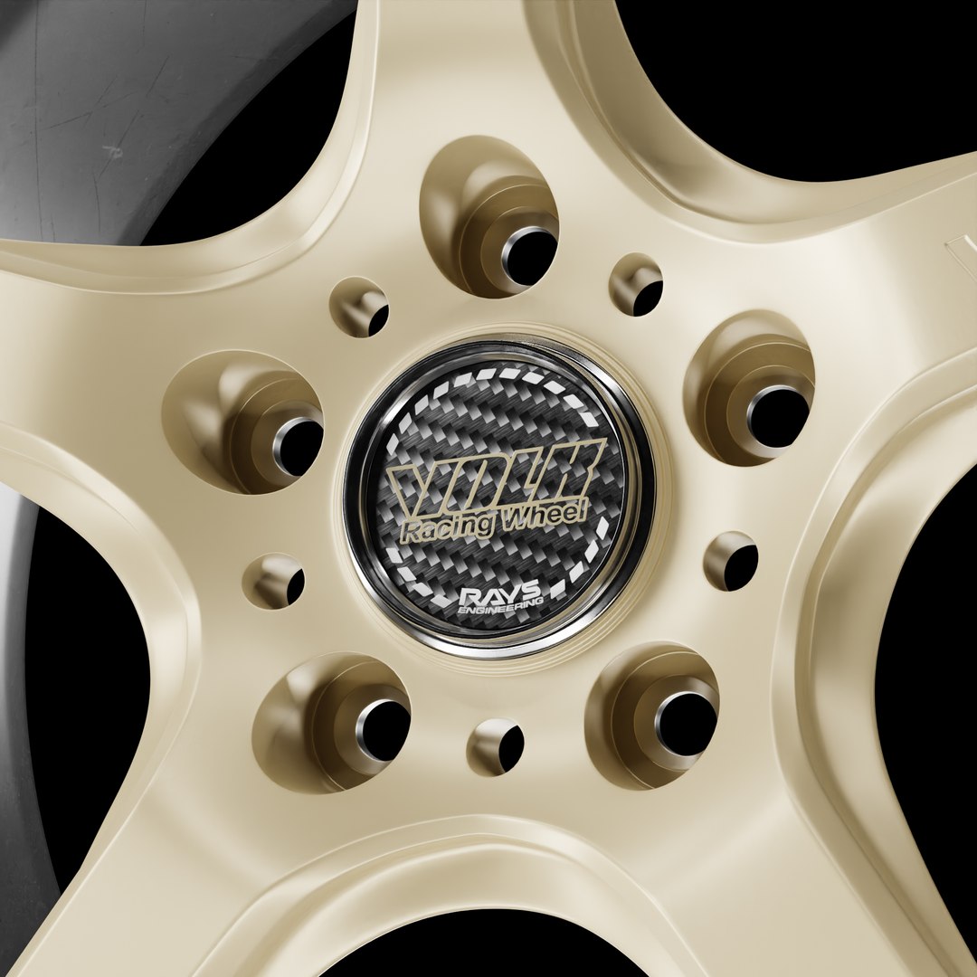 RAYS VOLK RACING GTS Car wheel 3D model - TurboSquid 1808338