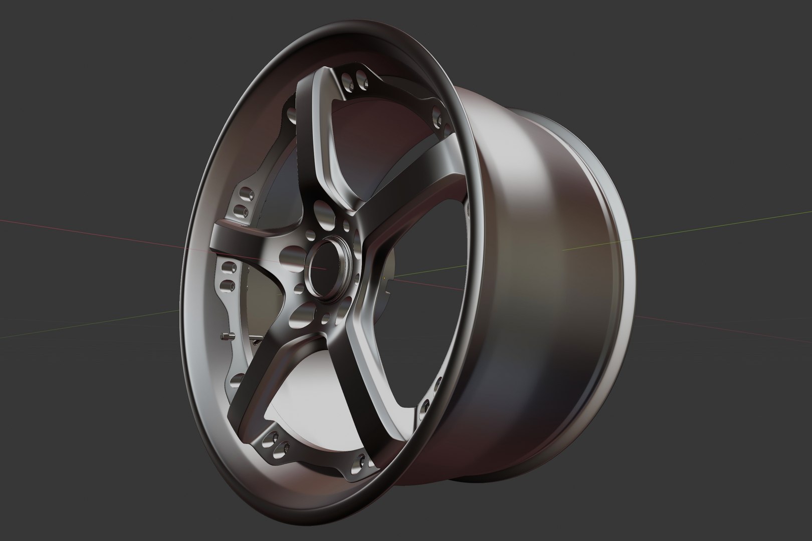 RAYS VOLK RACING GTS Car wheel 3D model - TurboSquid 1808338