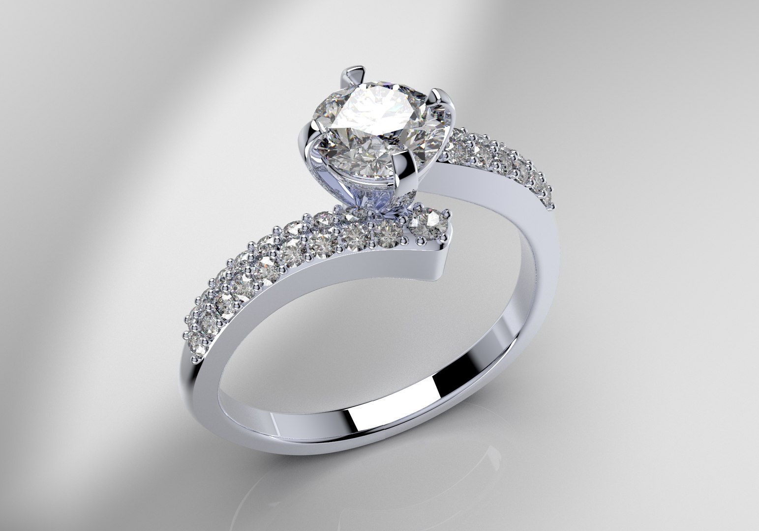 Ring Solitaire Cad Printing 3D Model - TurboSquid 1656396