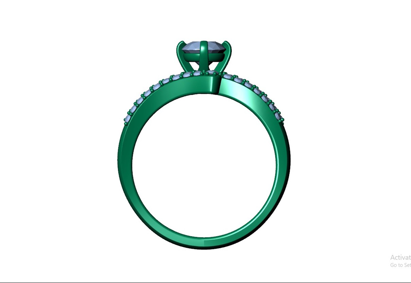 Ring Solitaire Cad Printing 3D Model - TurboSquid 1656396