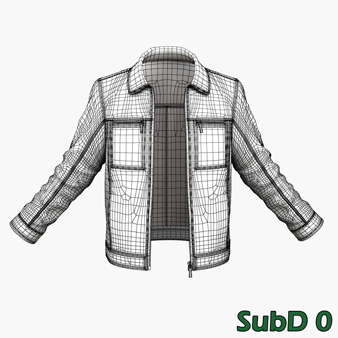 3d Realistic Male Jacket