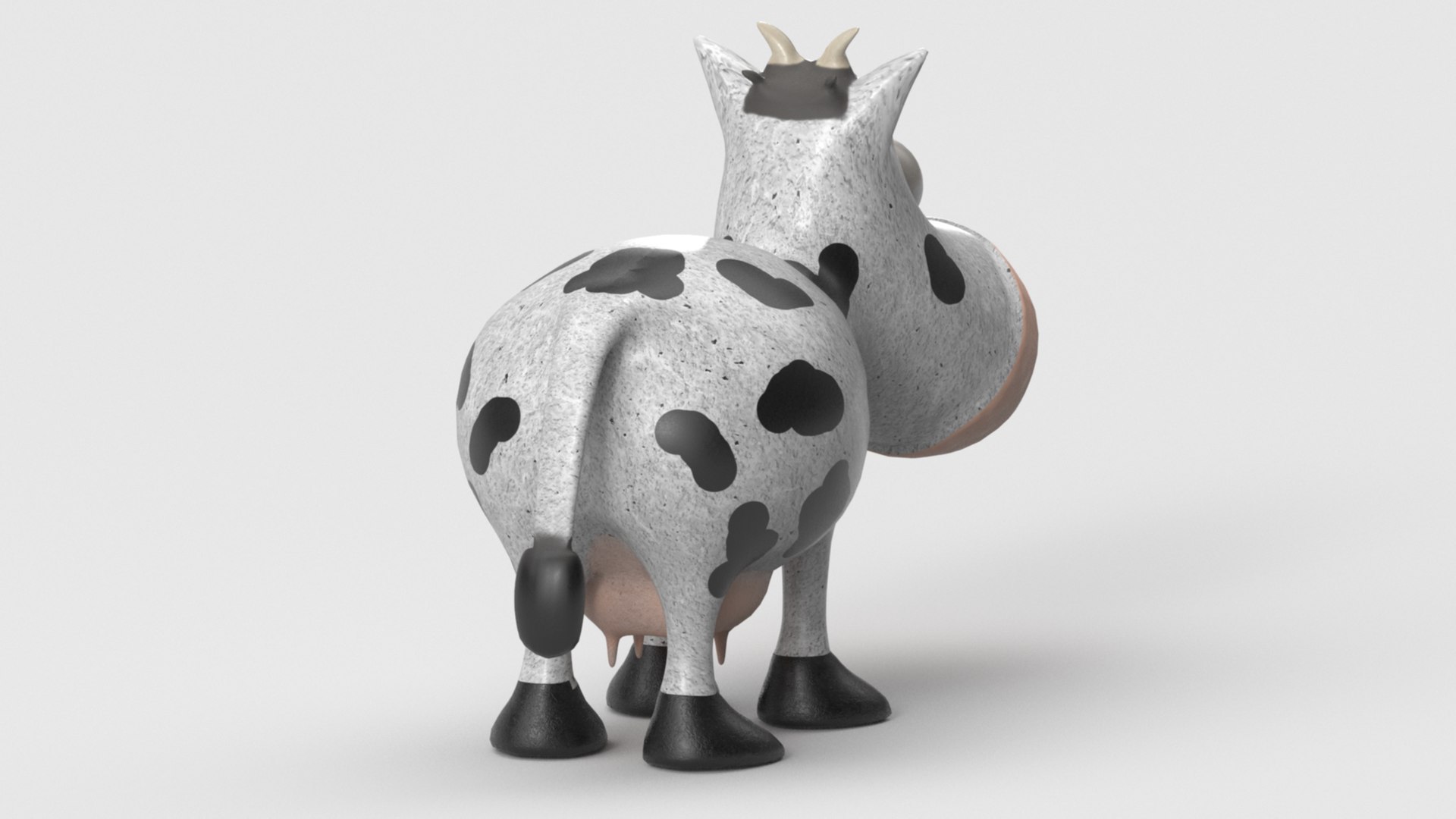3D Animal Cartoon Cow - Low Poly Comic Unwapped 4K - TurboSquid 2003310