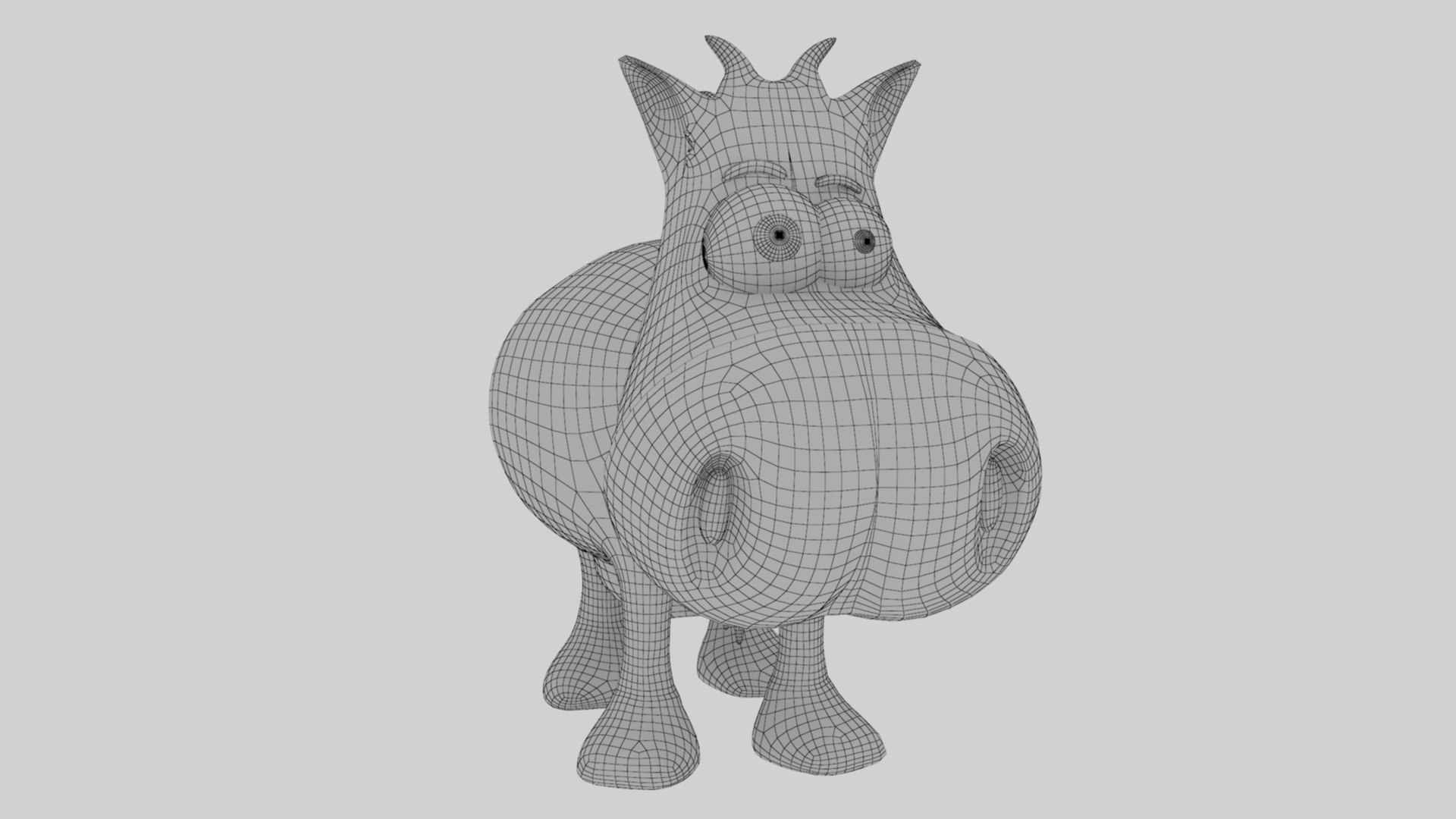 3D Animal Cartoon Cow - Low Poly Comic Unwapped 4K - TurboSquid 2003310