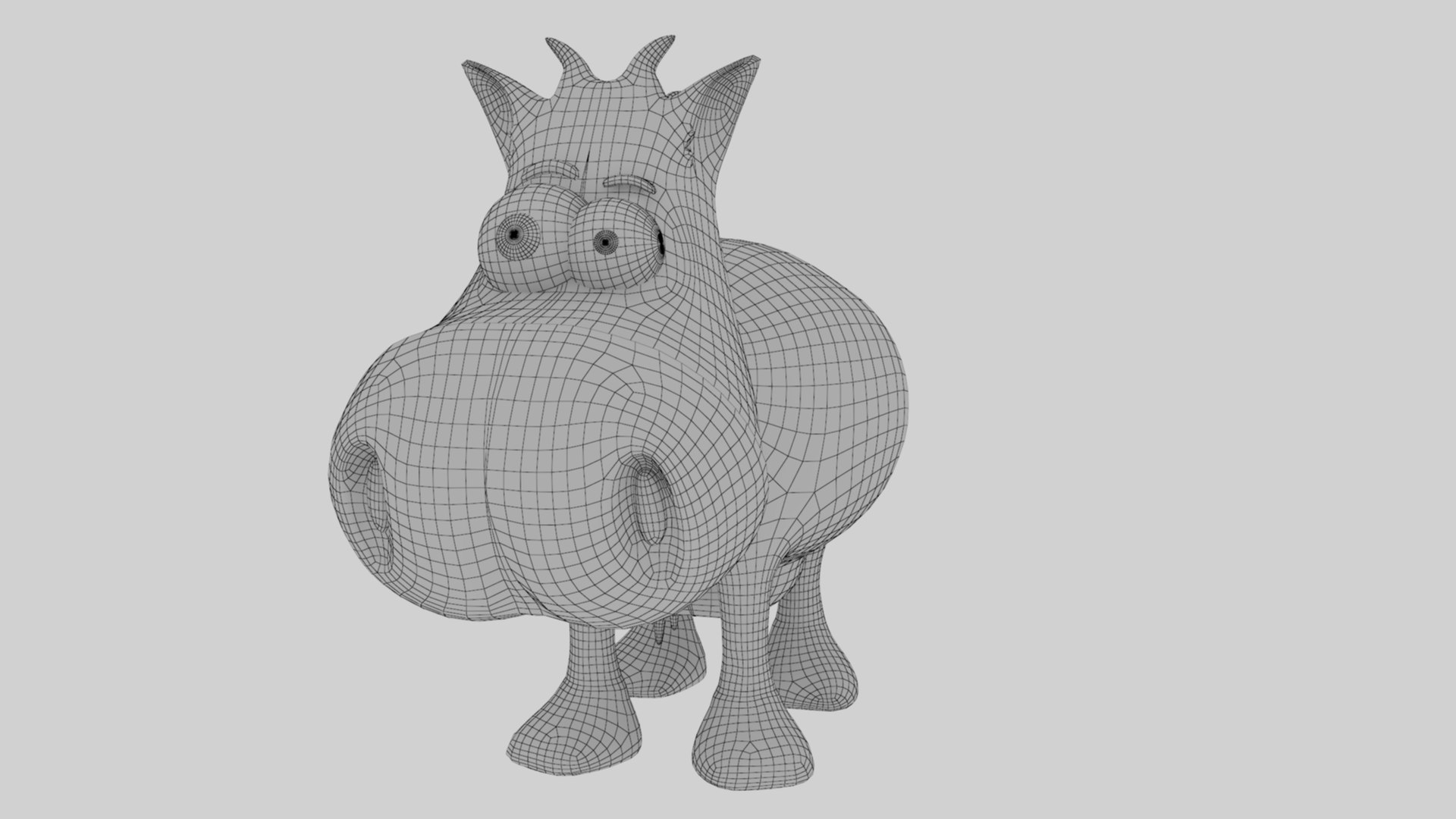 3D Animal Cartoon Cow - Low Poly Comic Unwapped 4K - TurboSquid 2003310