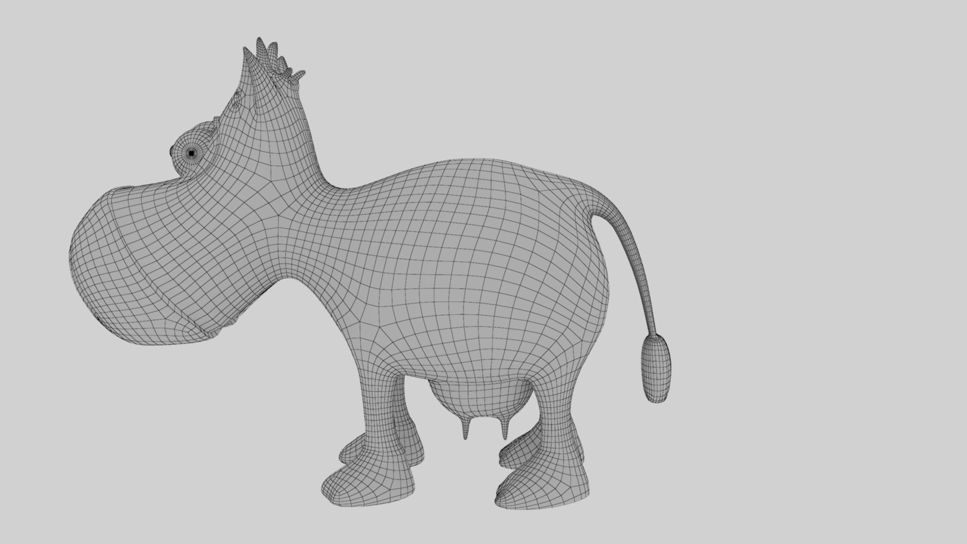 3D Animal Cartoon Cow - Low Poly Comic Unwapped 4K - TurboSquid 2003310