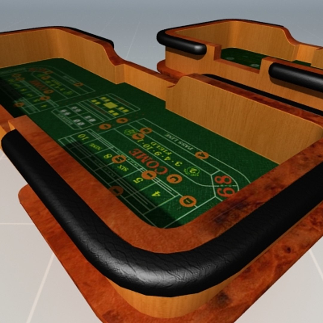 3d Model Craps Tables Casinos