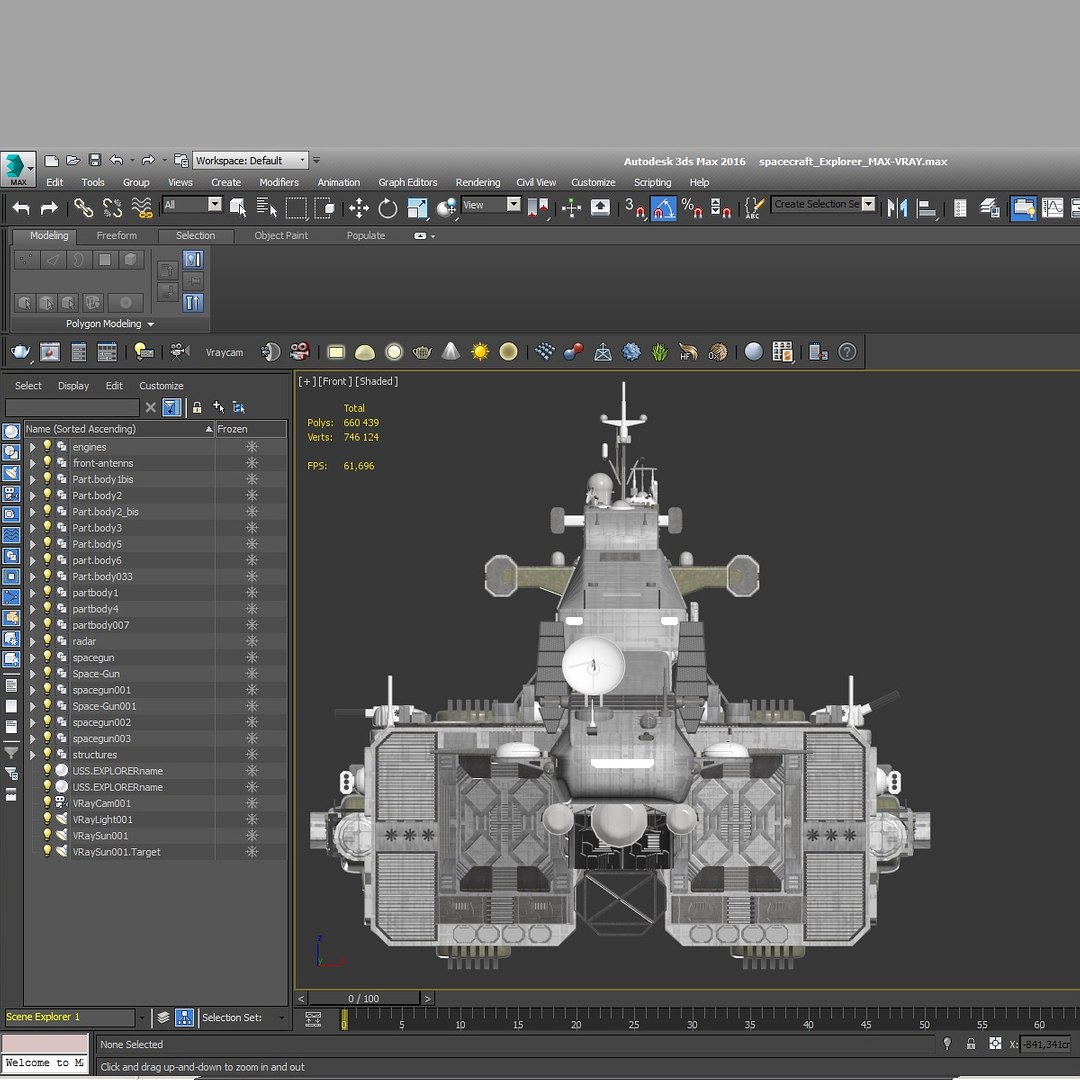 3D Space Explorer Cruiser Model - TurboSquid 1192863