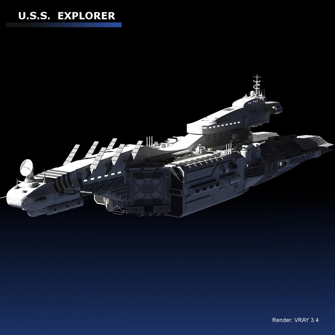 3D Space Explorer Cruiser Model - TurboSquid 1192863