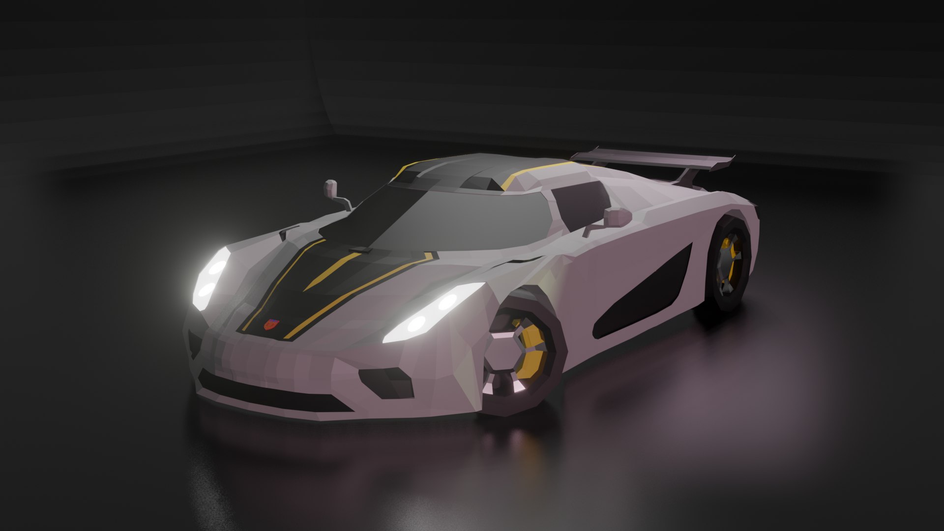 Koenigsegg Regera Ghost 3D Model - TurboSquid 1761218