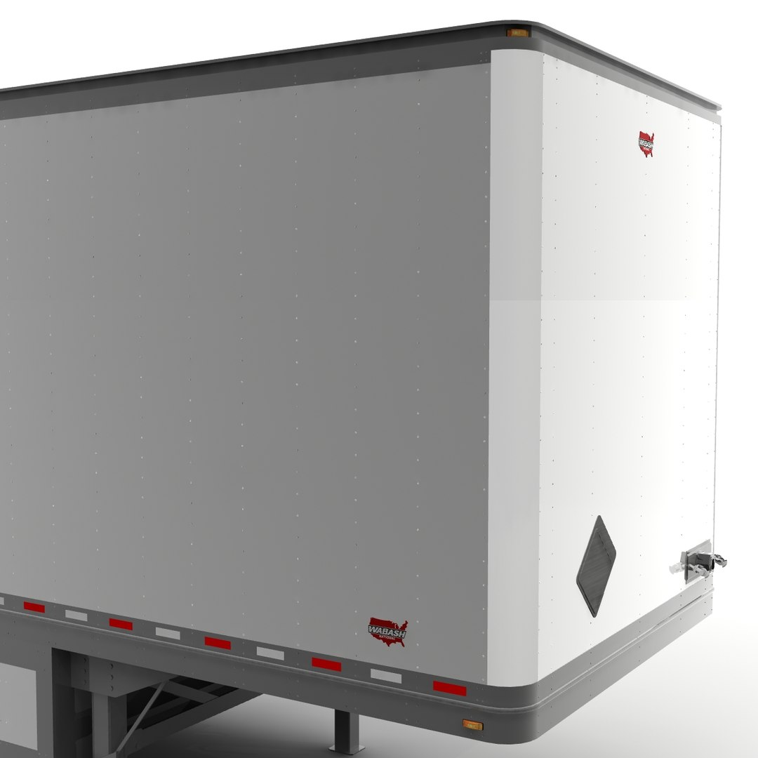 3d Model Double Pup Trailer 28ft