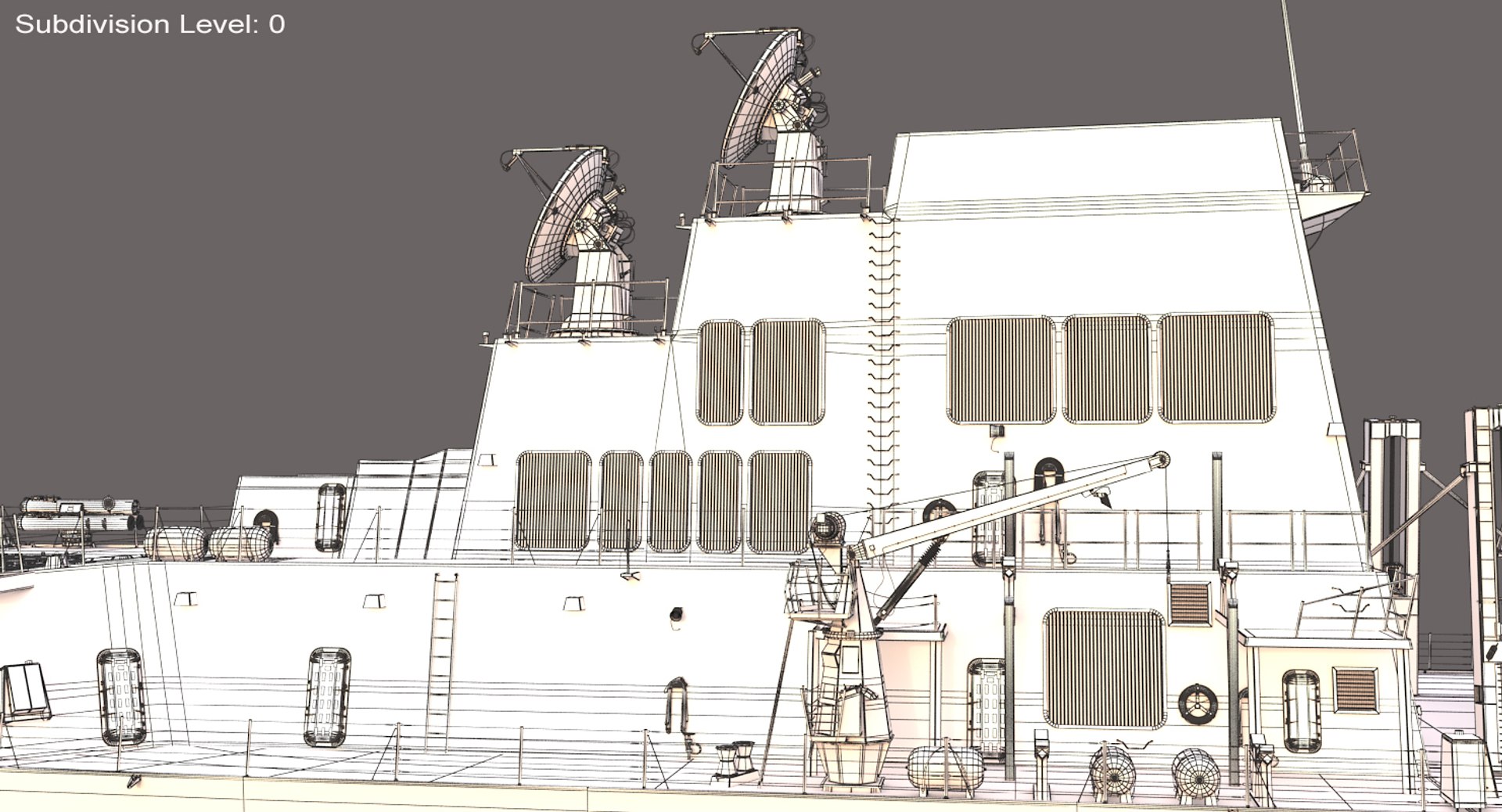 3d Model Uss Ddg 106