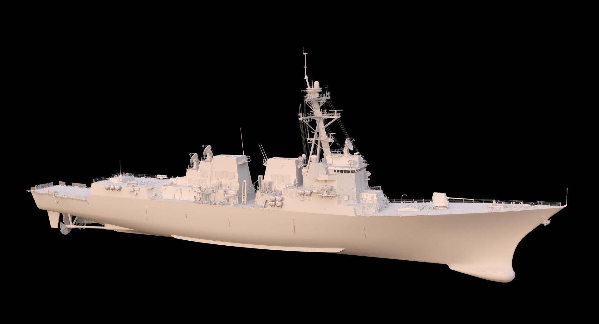 3d Model Uss Ddg 106