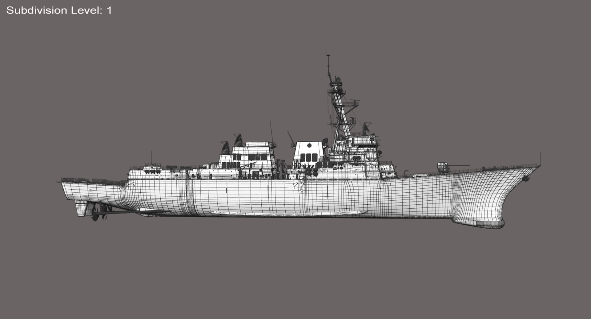 3d Model Uss Ddg 106