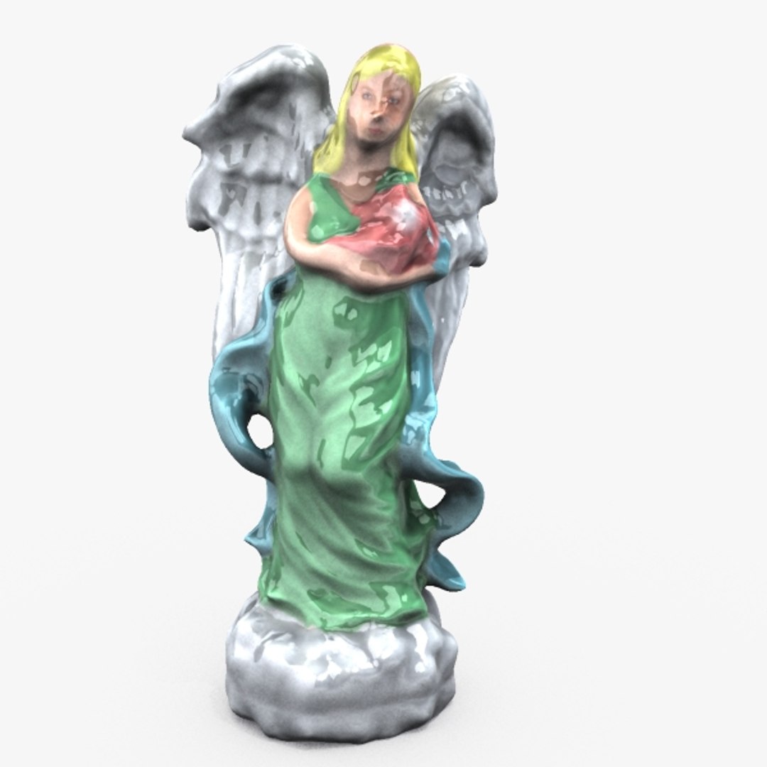 3ds Max Porcelain Angel Statue