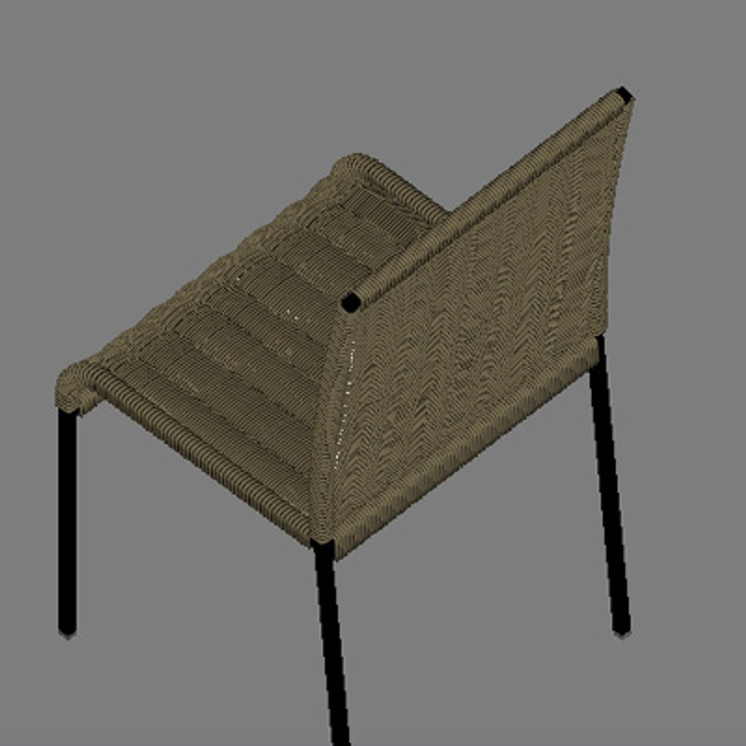 Chair Straw 3d Model