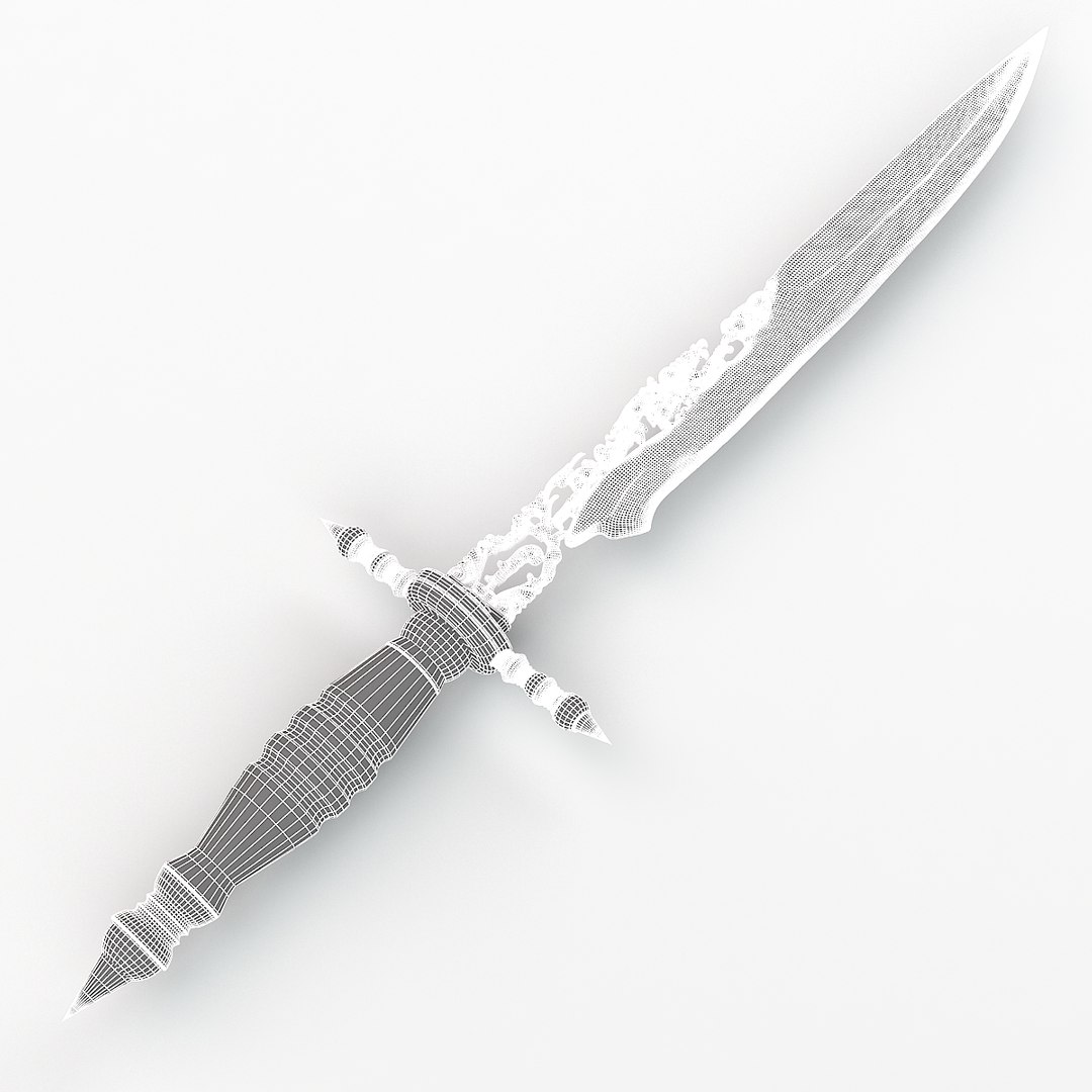 3d model dagger