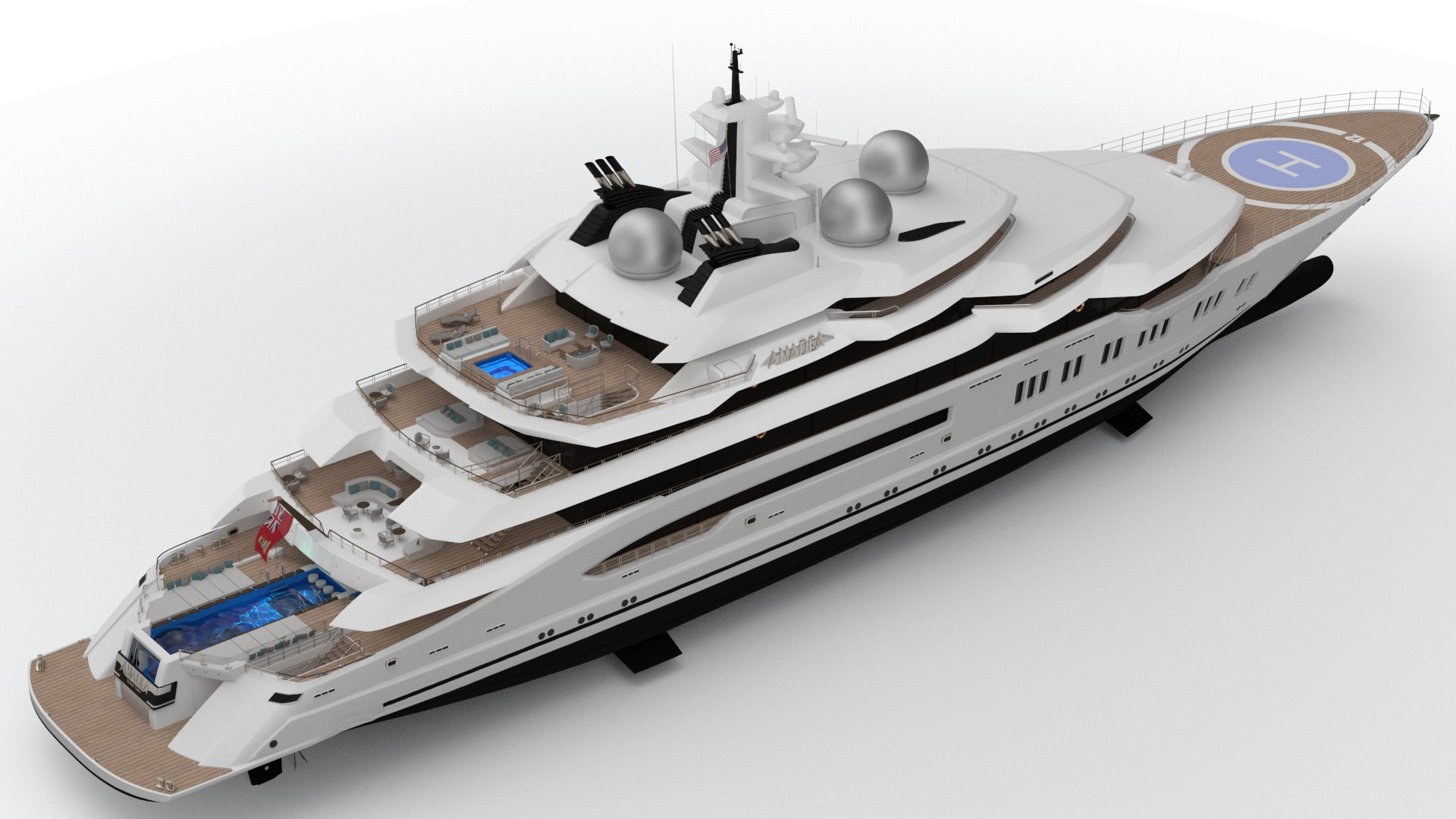 Amadea Superyacht Model - TurboSquid 2351220