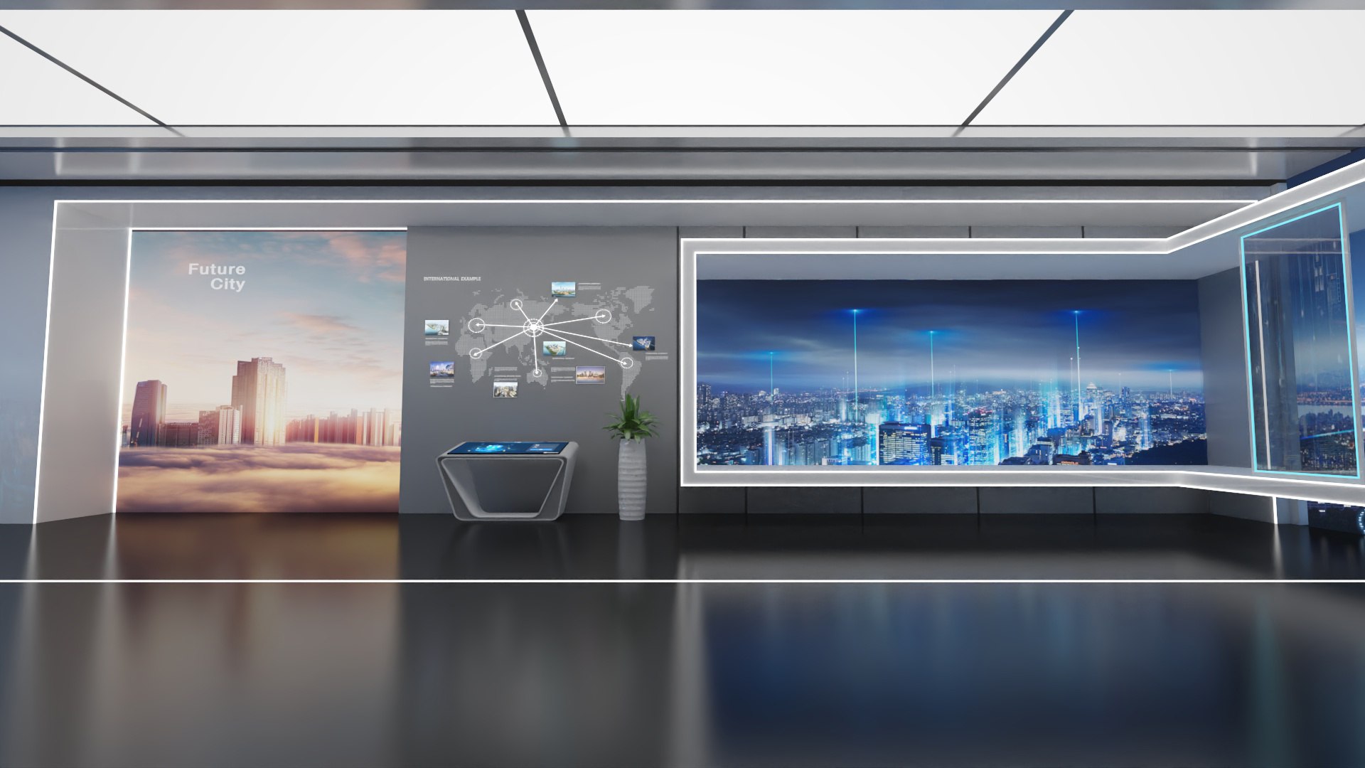 3D Future Style Enterprise Showroom - TurboSquid 2100641