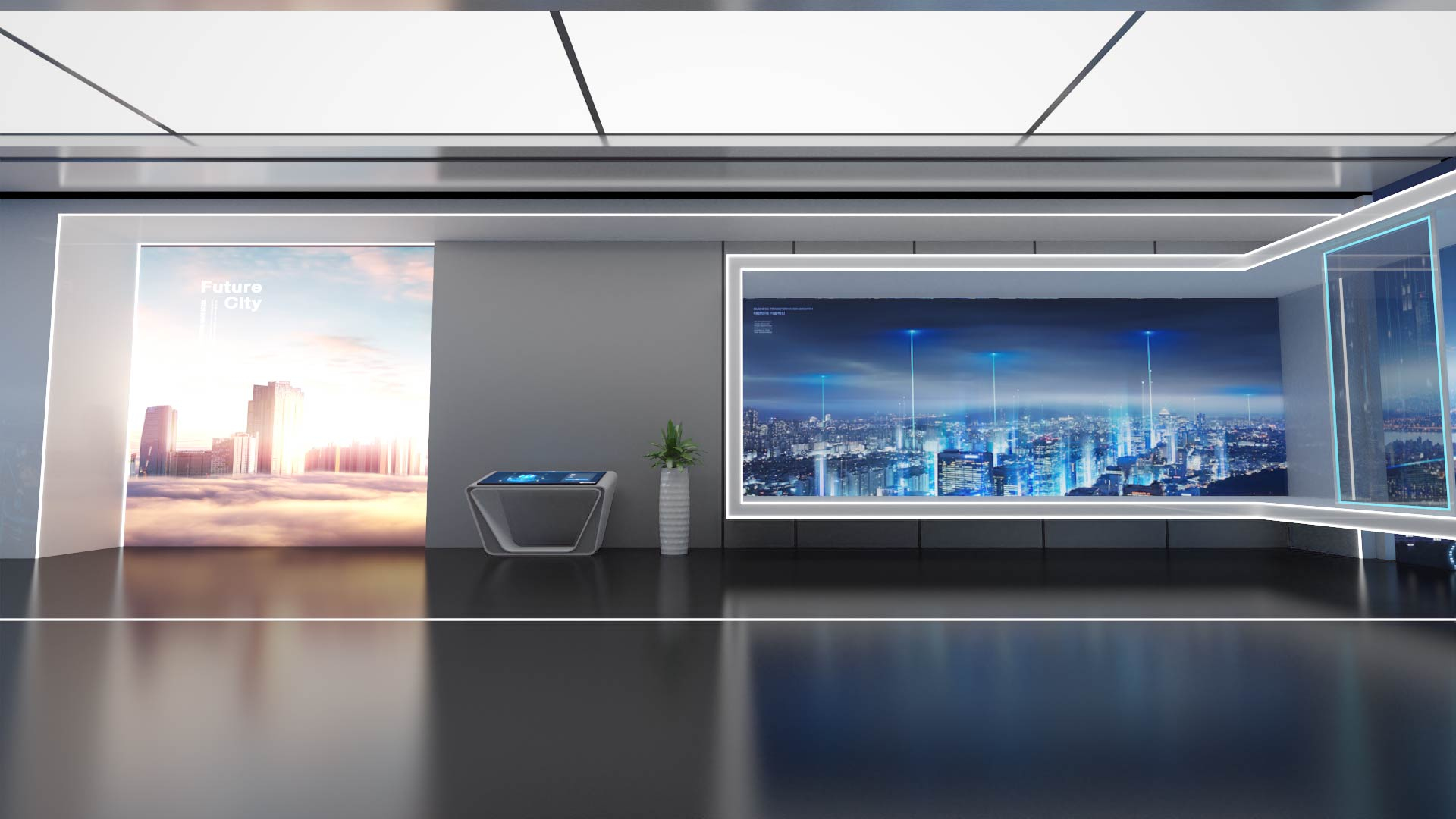 3D Future Style Enterprise Showroom - TurboSquid 2100641