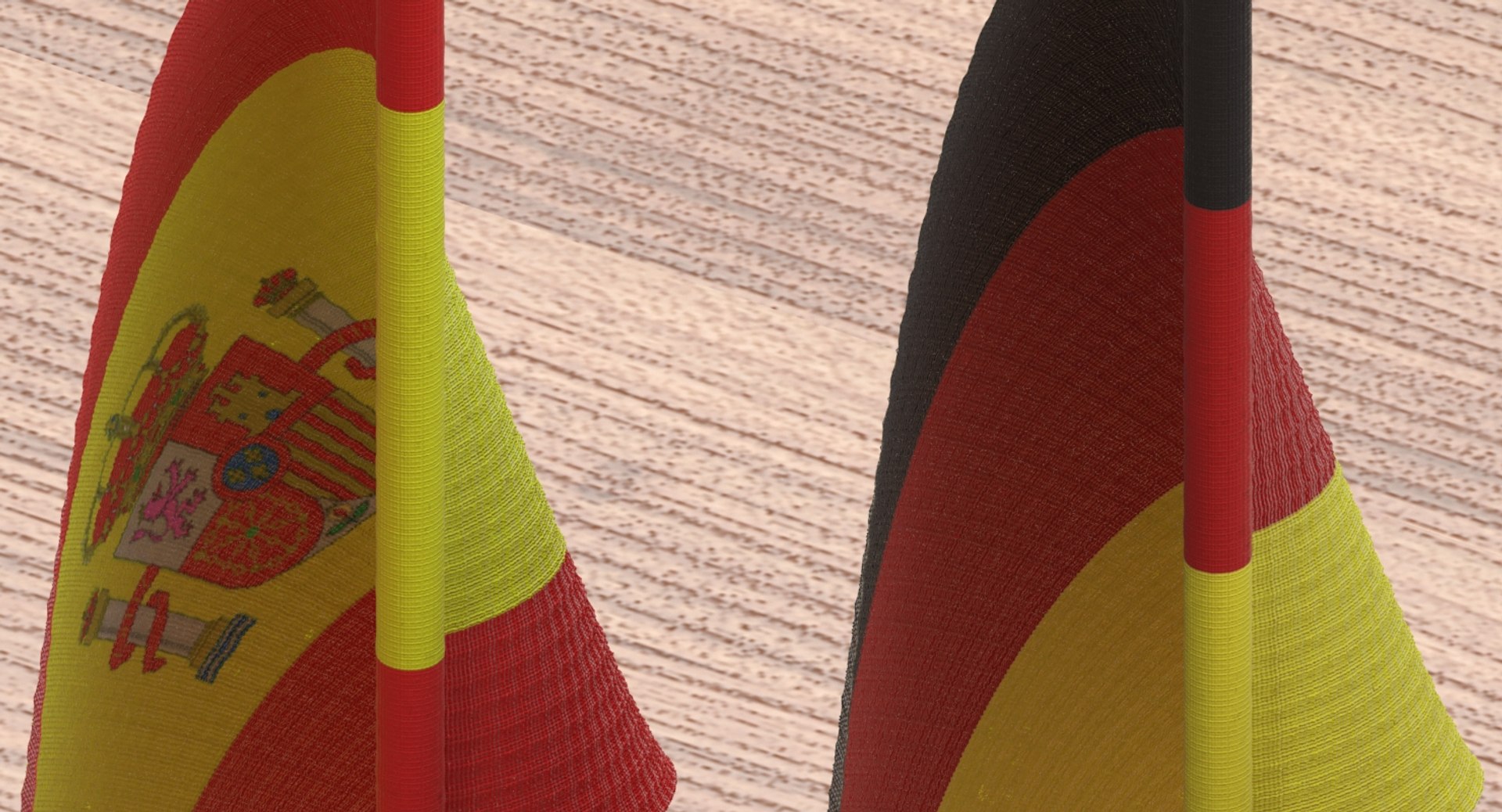 Desktop Flag 3d Model