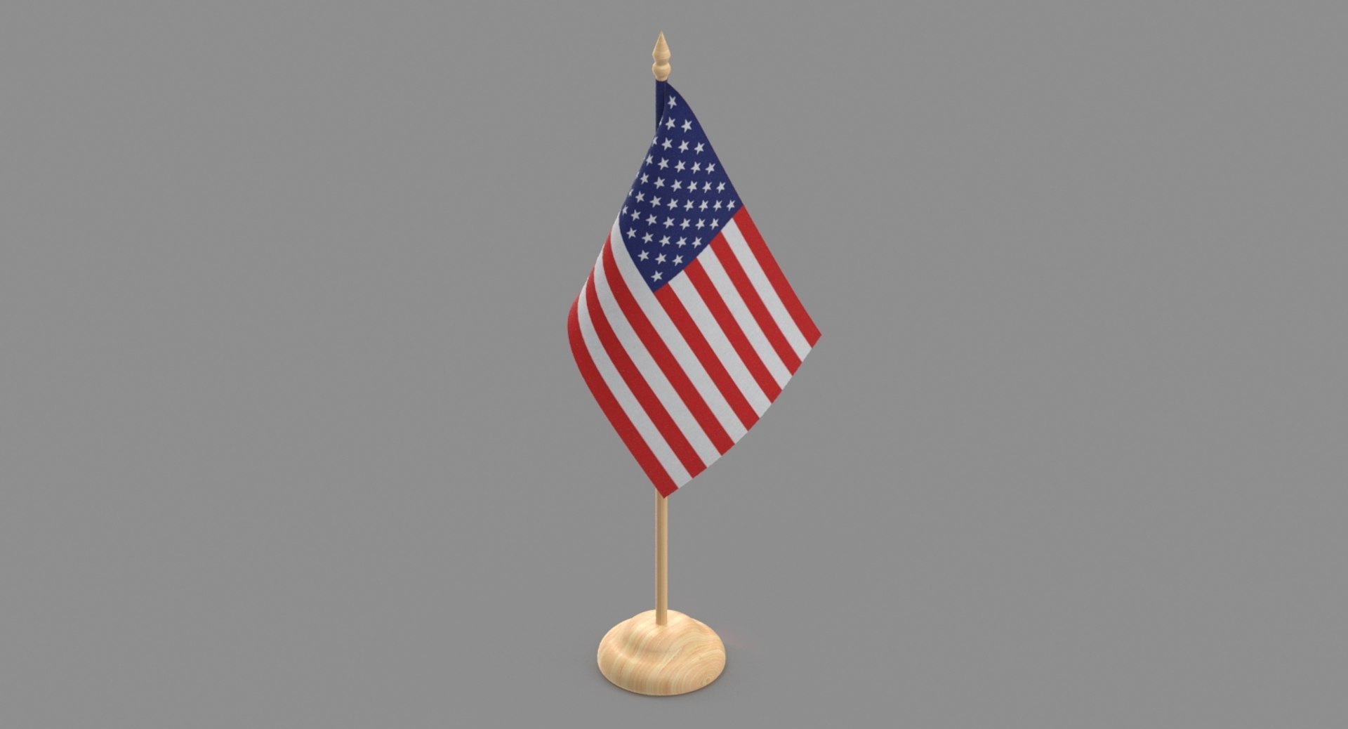 Desktop Flag 3d Model