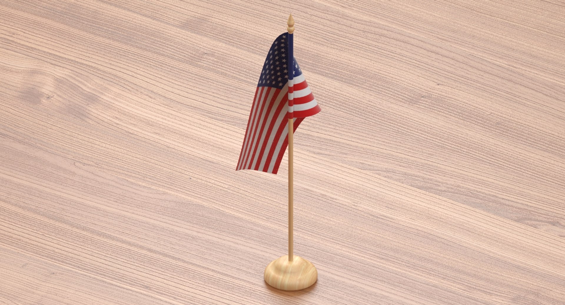 Desktop Flag 3d Model