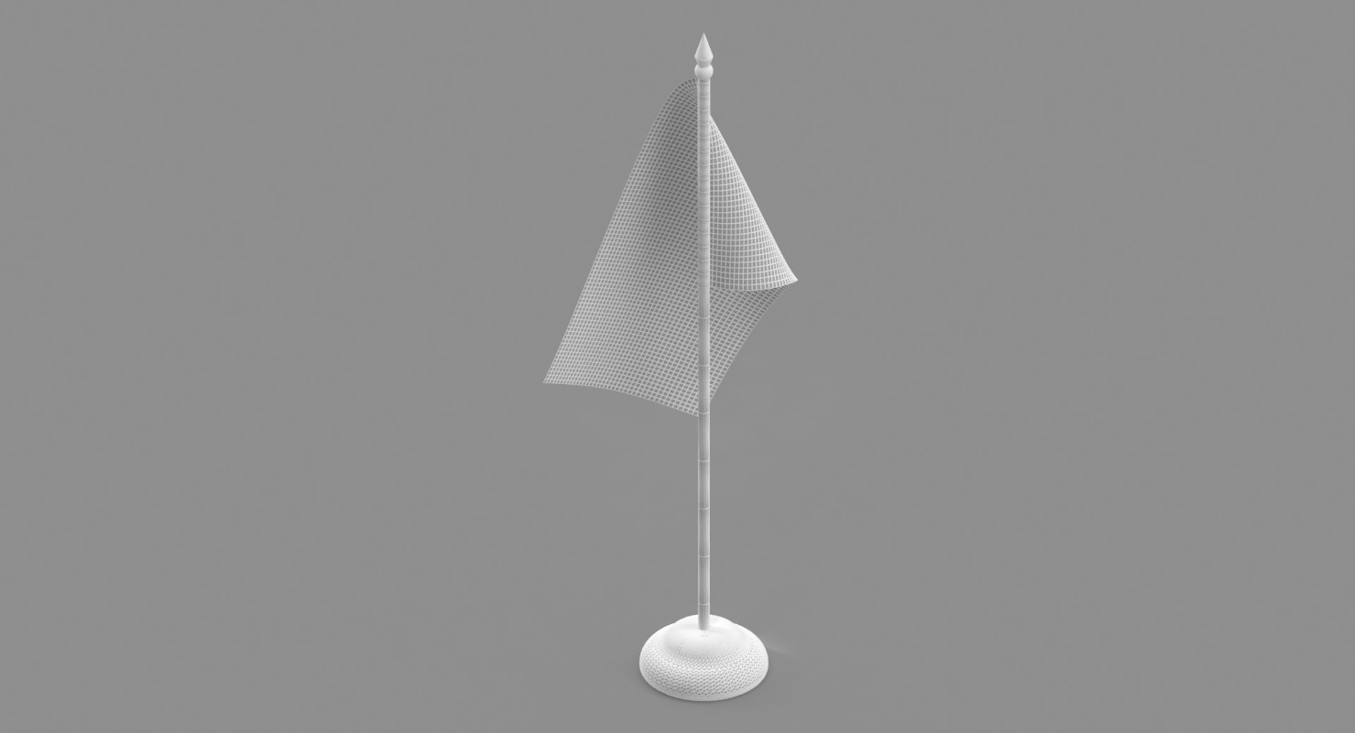 Desktop Flag 3d Model