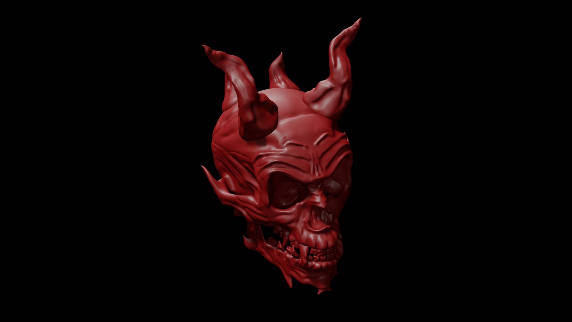 3D Devil Skull - TurboSquid 1844859