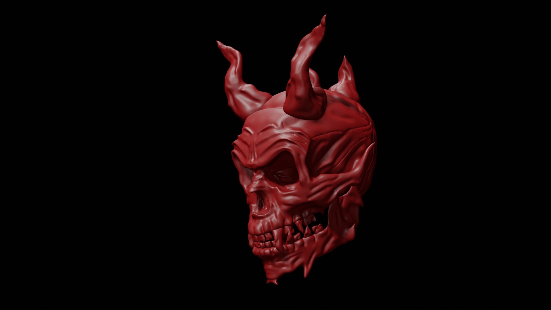 3D Devil Skull - TurboSquid 1844859