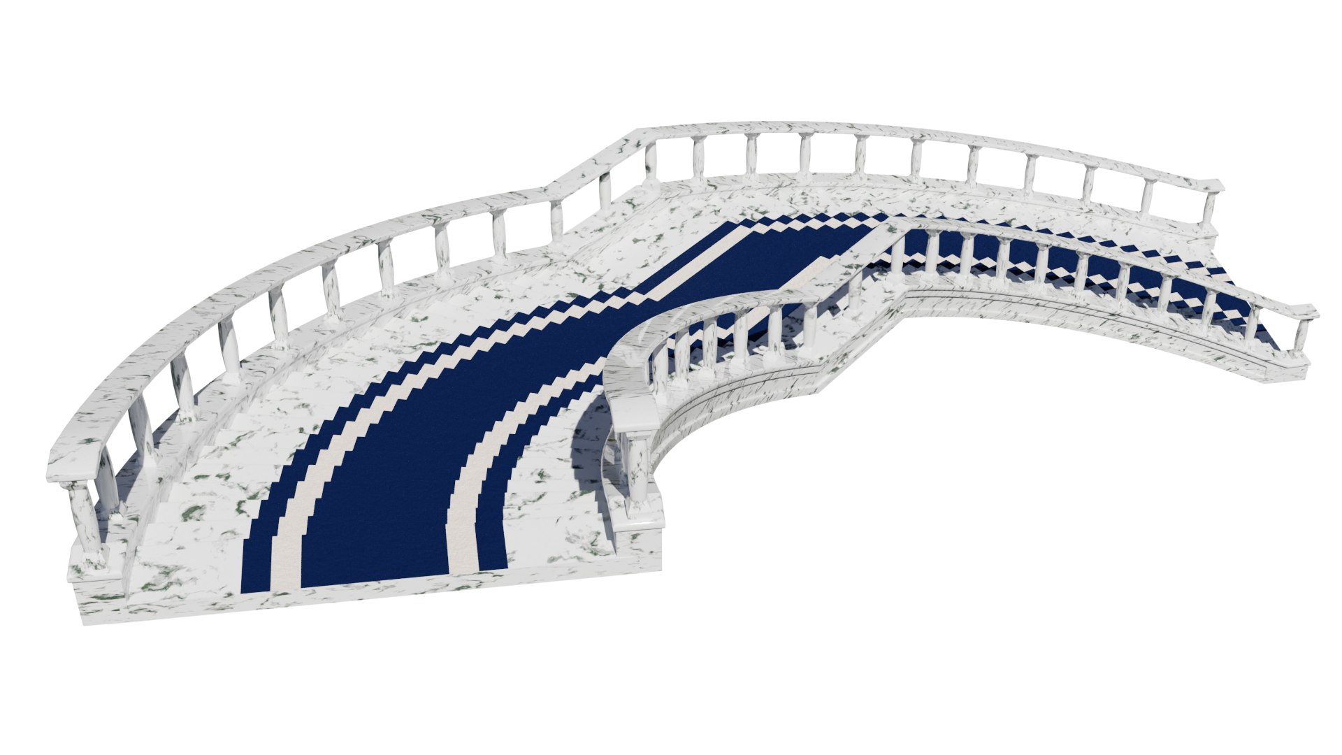 3D Architectural Marble Staircase - TurboSquid 2075607