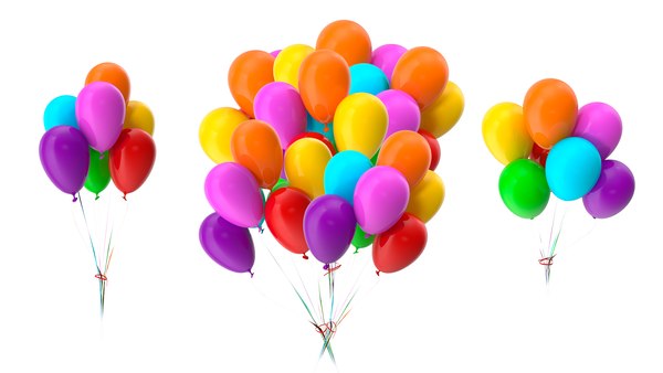 3D Color Ballons model - TurboSquid 2015111