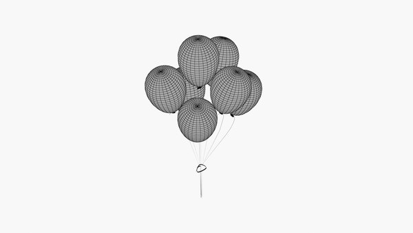 3D Color Ballons model - TurboSquid 2015111