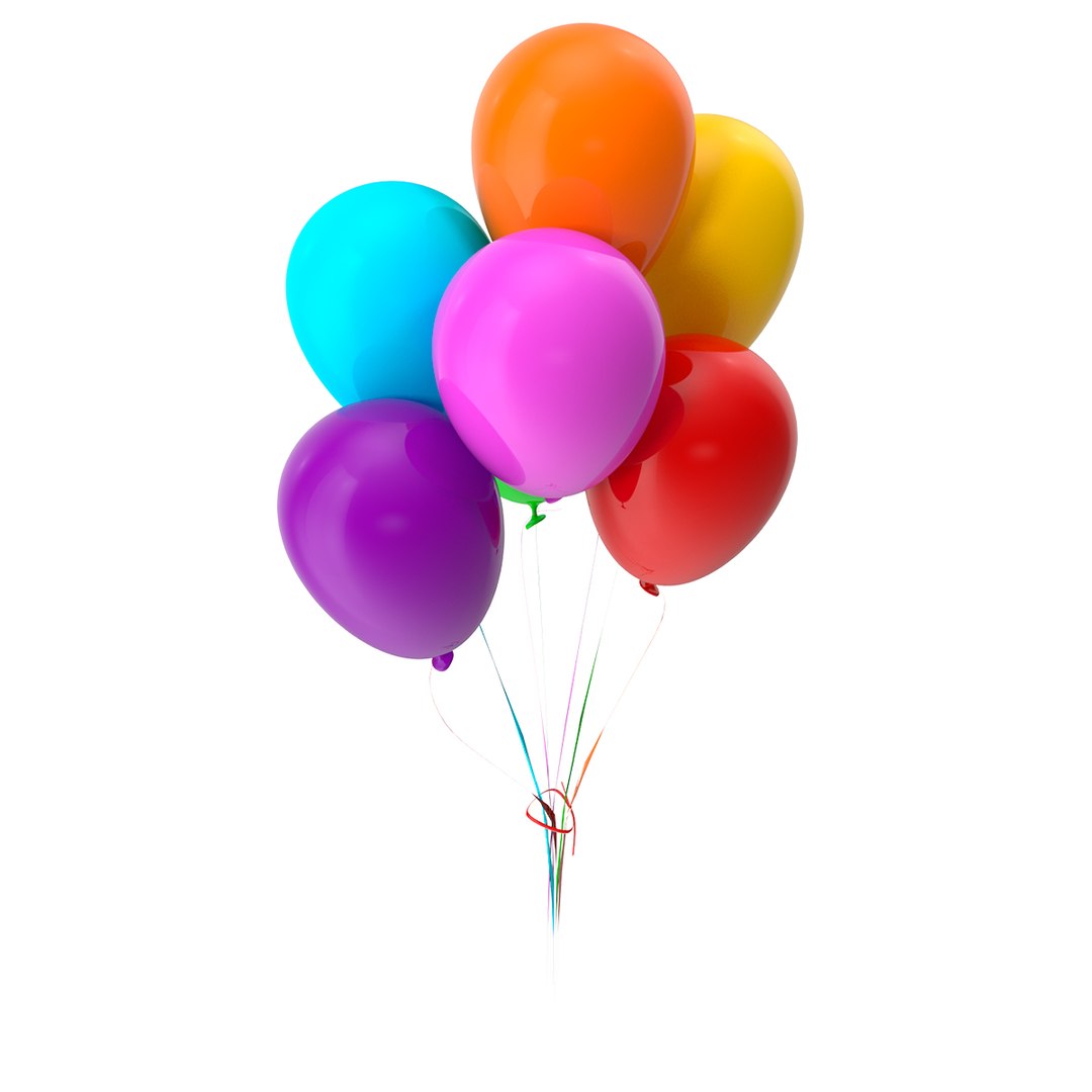 3D Color Ballons model - TurboSquid 2015111