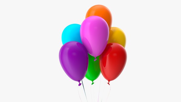 3D Color Ballons model - TurboSquid 2015111