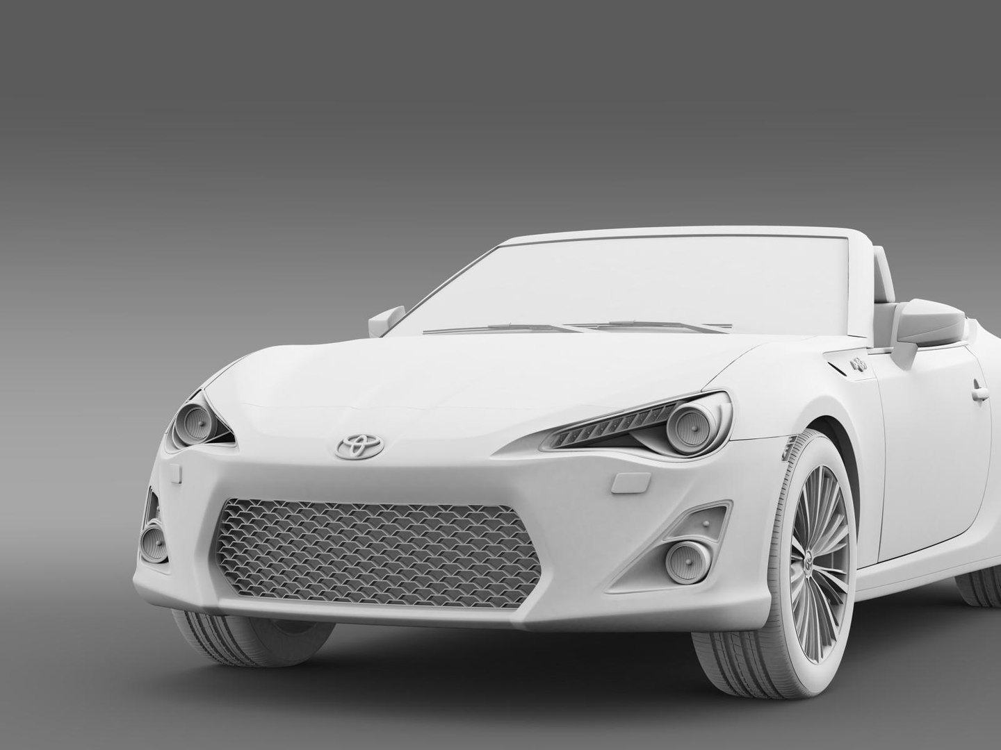 3d model toyota ft 86 open