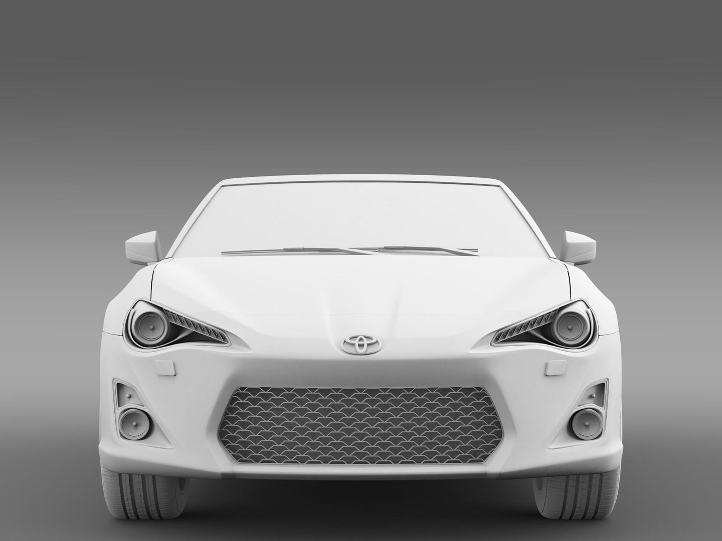 3d model toyota ft 86 open