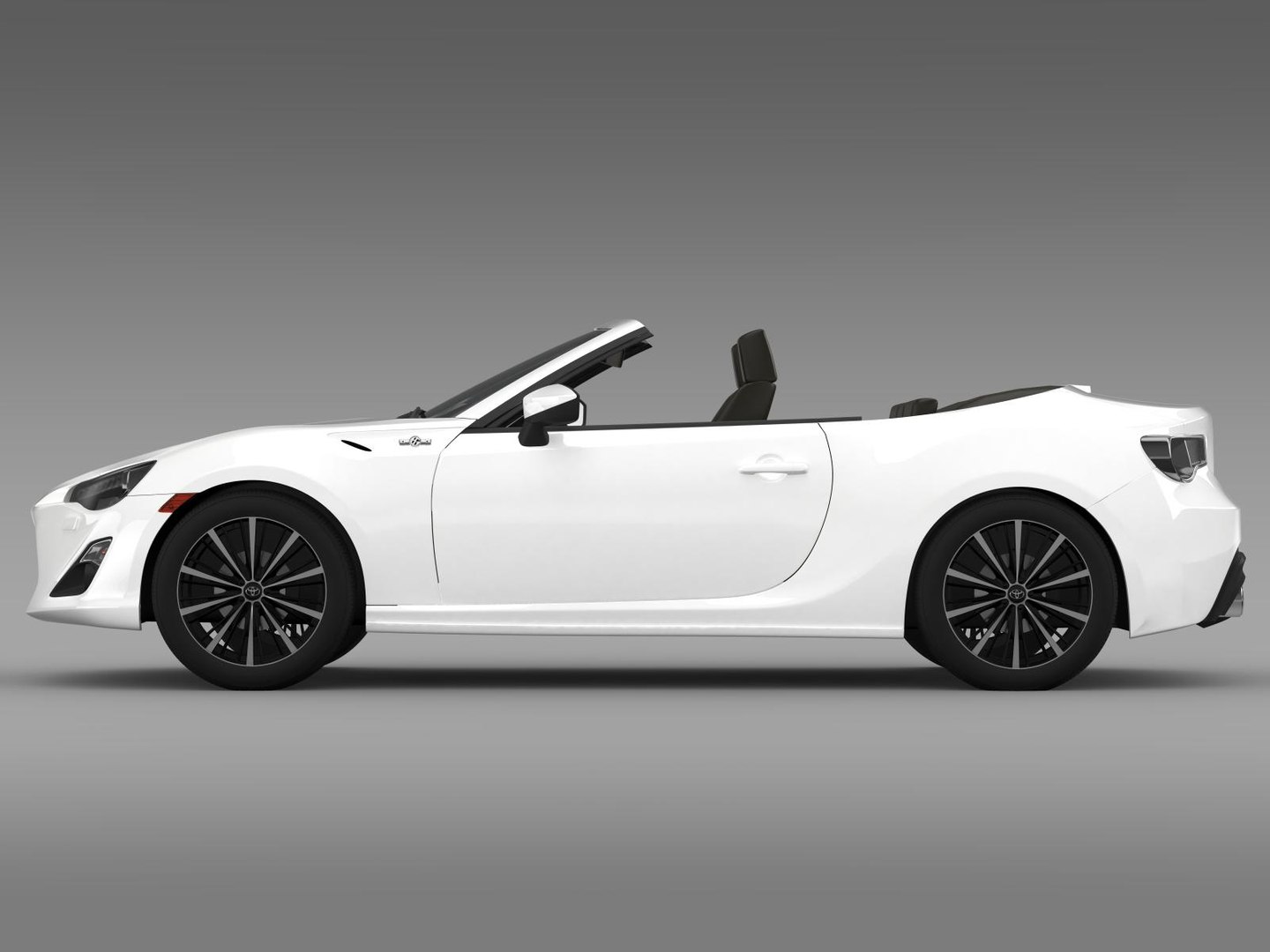 3d model toyota ft 86 open