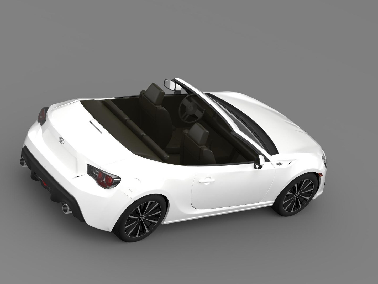 3d model toyota ft 86 open