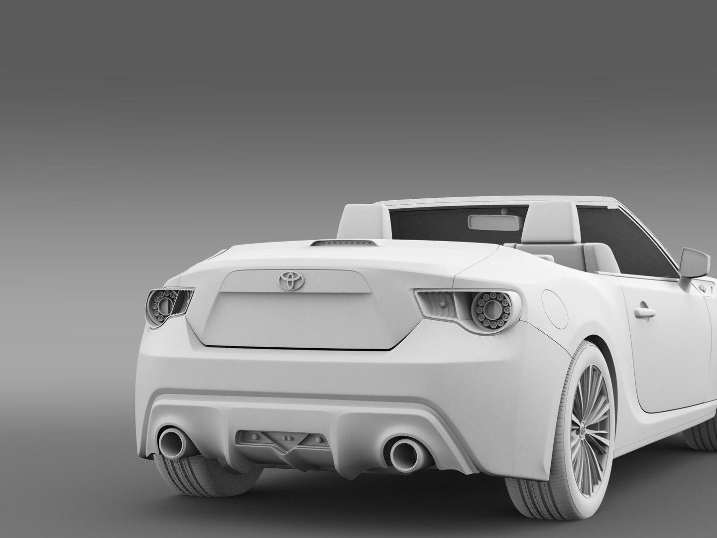 3d model toyota ft 86 open