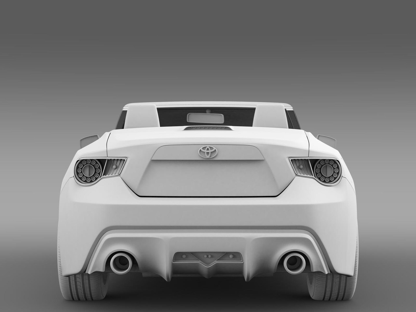 3d model toyota ft 86 open