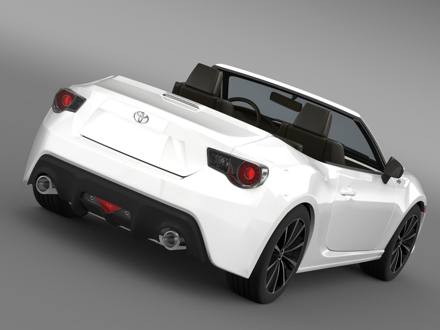 3d model toyota ft 86 open