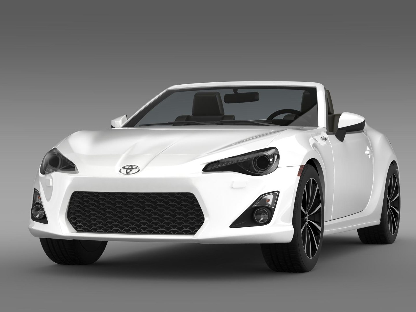 3d model toyota ft 86 open