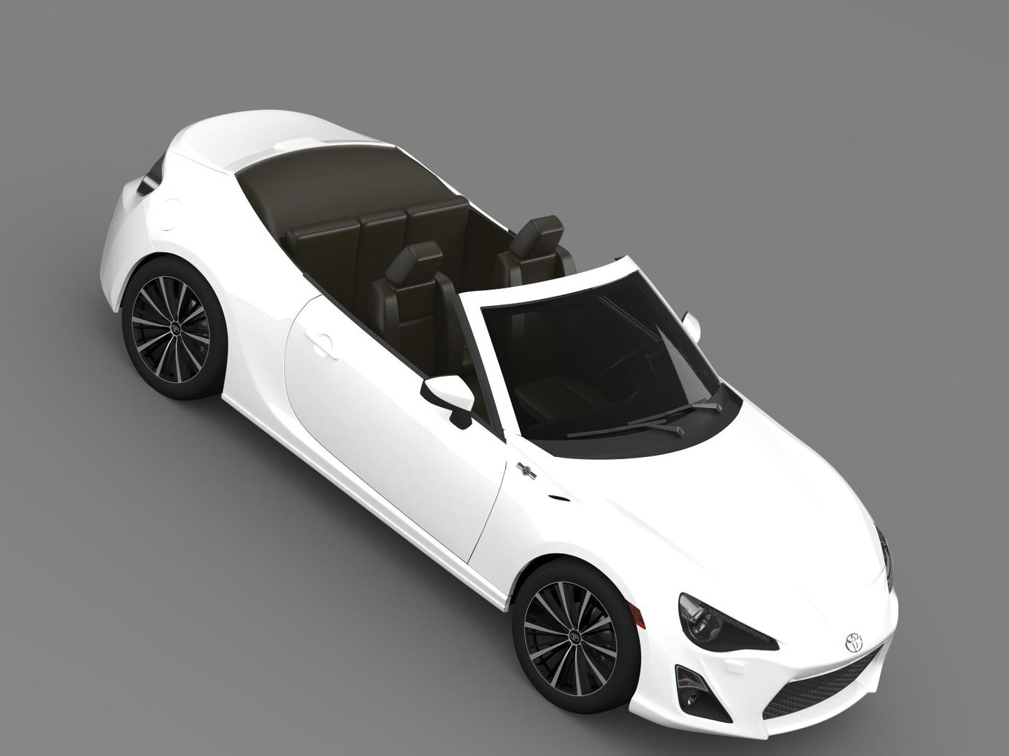 3d model toyota ft 86 open
