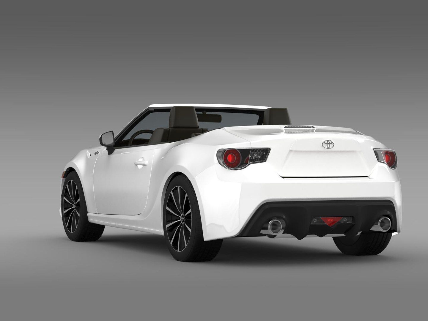 3d model toyota ft 86 open