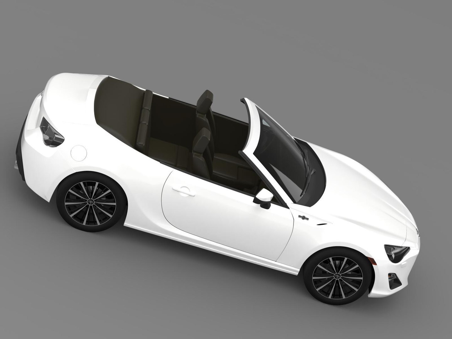 3d model toyota ft 86 open