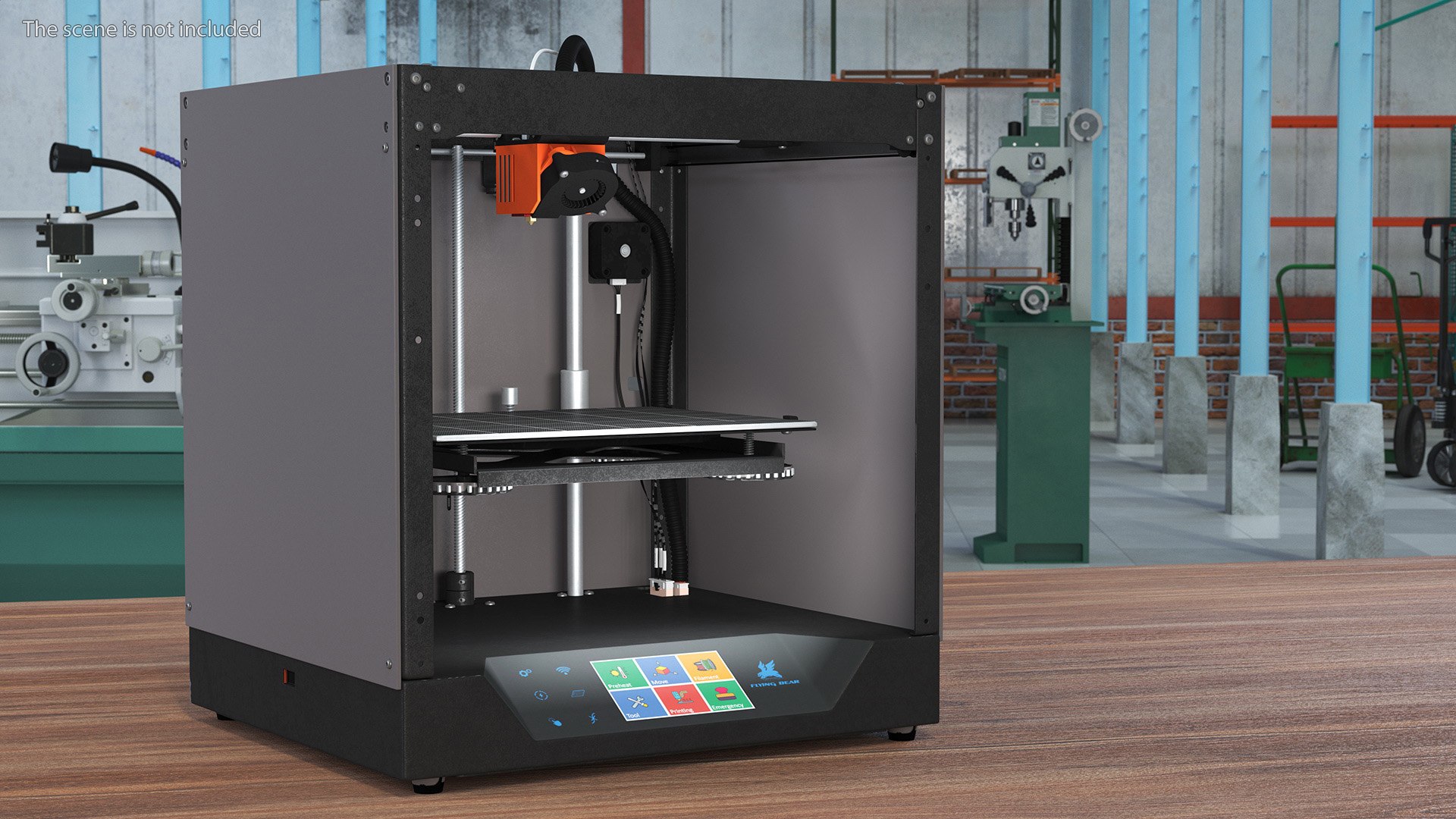 3d Printer Rigged For Maya 3D Model - TurboSquid 2093641