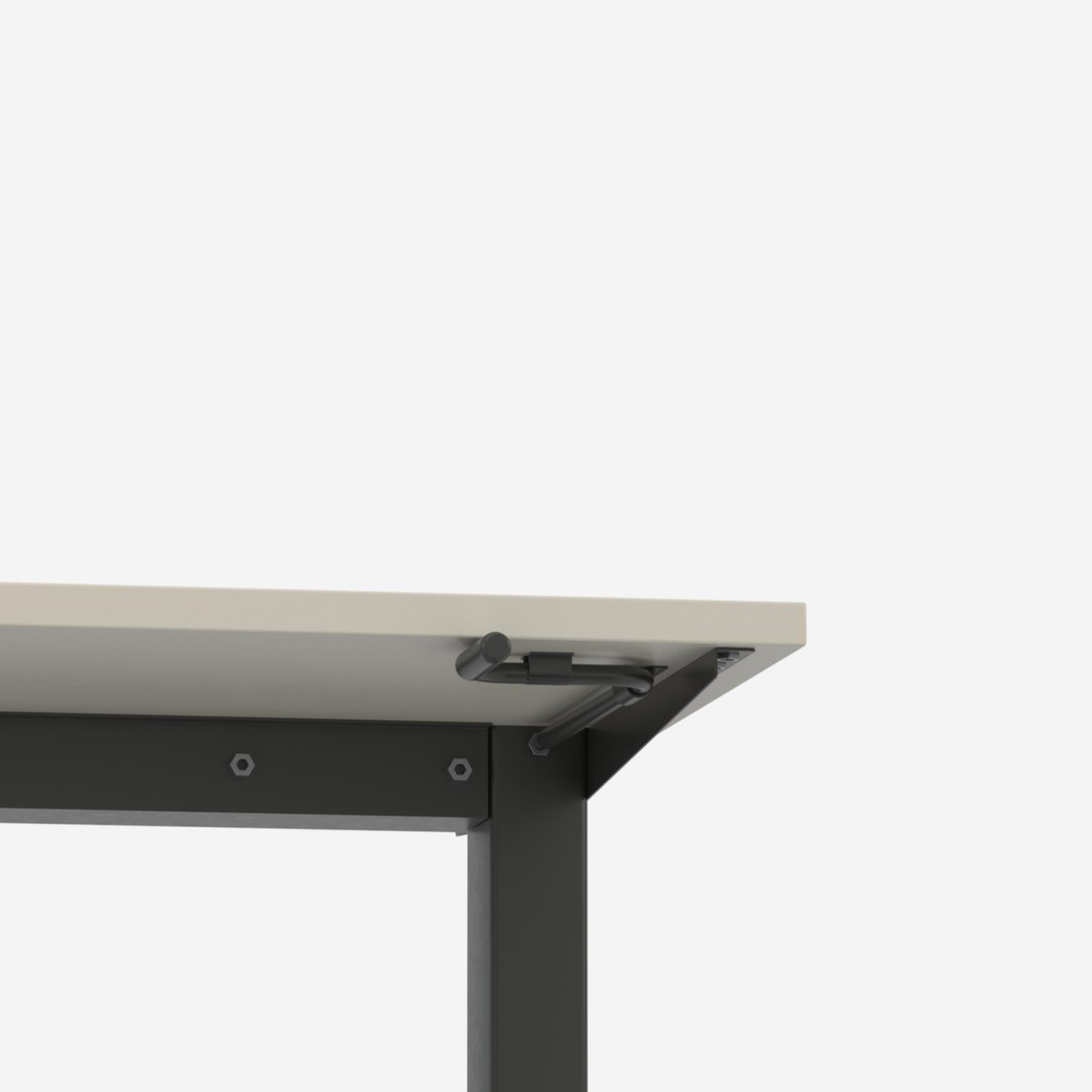 Trotten Desk Sit Stand Beige Anthracite 160x80 PBR Pbr Cm 3D Model ...