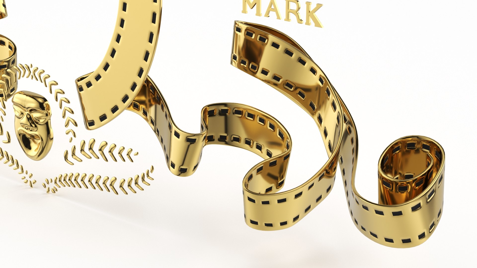 Film Studio Symbols Collection 3D Model - TurboSquid 2373496