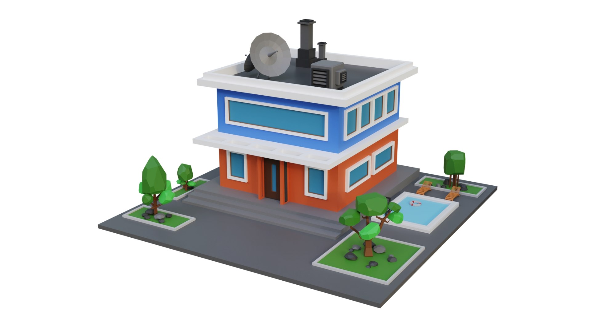 Low Poly House Pack - 12 3D model - TurboSquid 2093521
